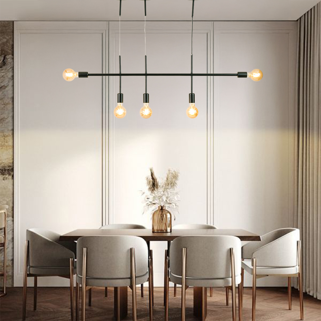 6-Light Chandelier | Modern Chandelier | Whispering Homes