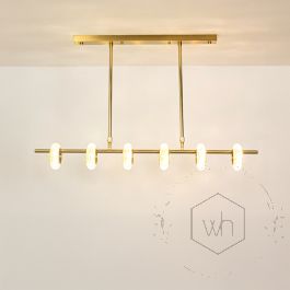 Buy Linear Brush Coper Chandelier | Whispering Homes