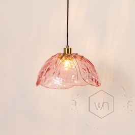 Pink Glass Light | Designer Ceiling Lamp | Whispering Homes