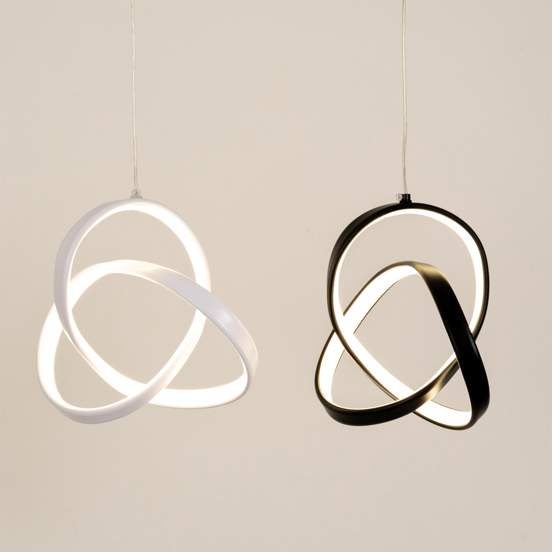 Black Trefoil Light | LED Pendant Light | Whispering Homes