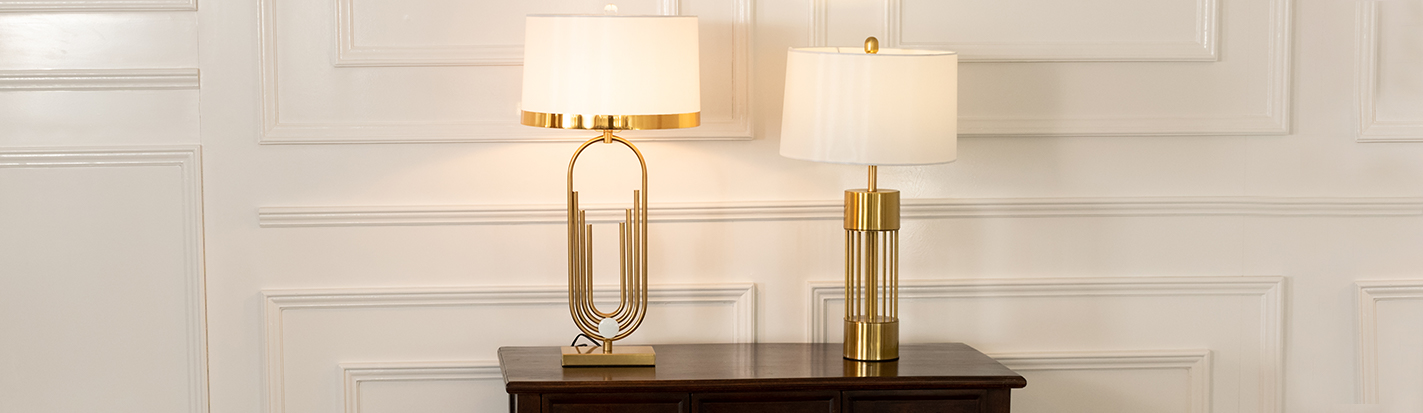 Buy Metal Table Lamps Online in India |Home Decor| Whispering Homes